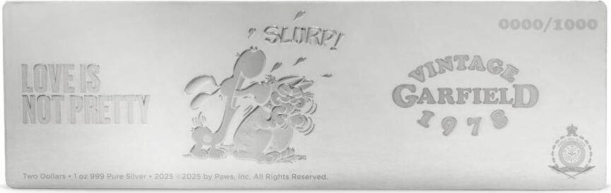 2 Dollars GARFIELD AND ODIE Garfield Comic 1 Oz Silver Coin 2$ Niue ...