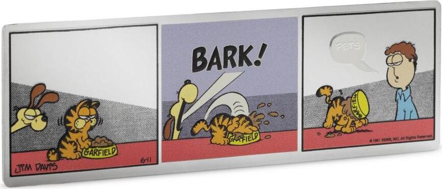 2 Dollars GARFIELD AND ODIE Garfield Comic 1 Oz Silver Coin 2$ Niue ...