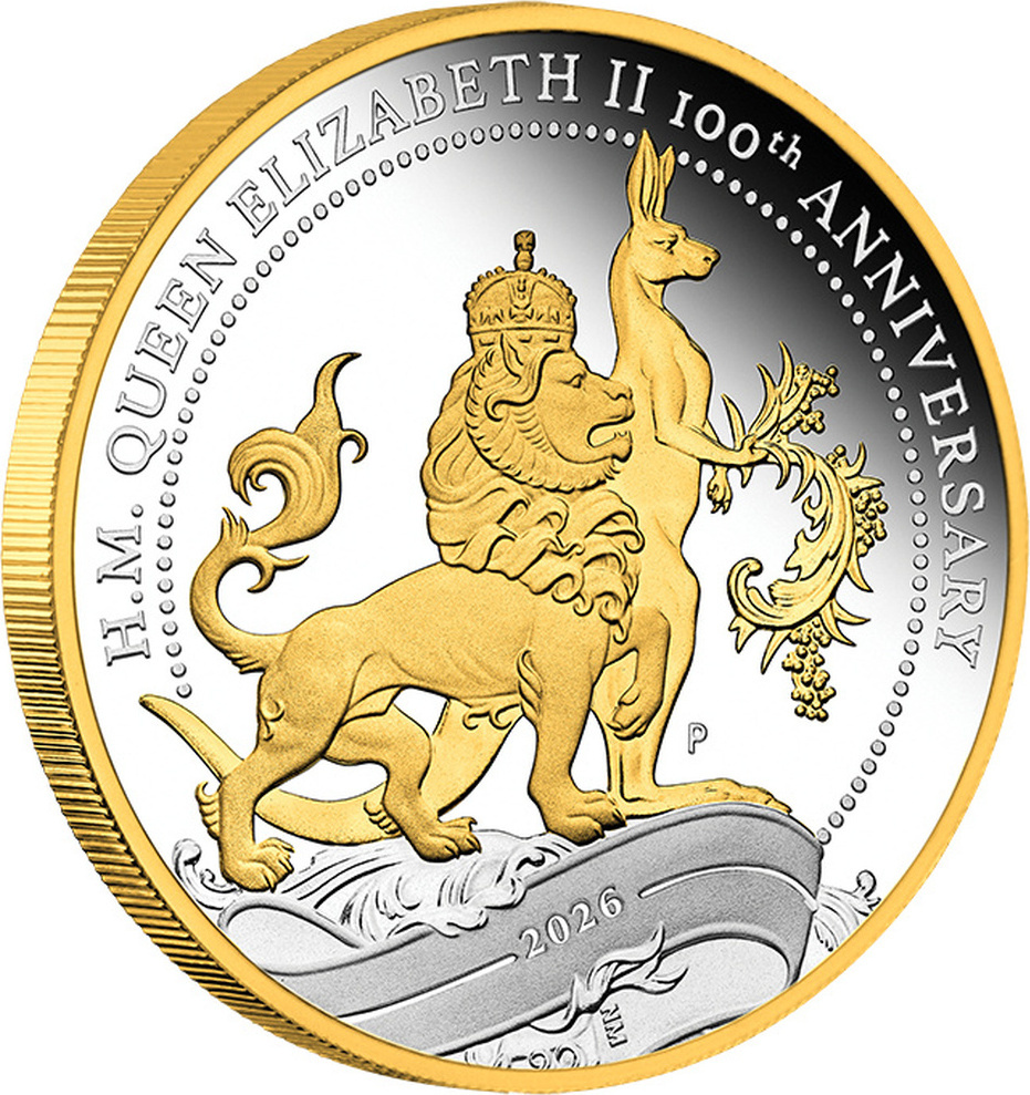 1 Dollar H.M. QUEEN ELIZABETH II Florin 100th Anniversary 1 Oz Silver ...
