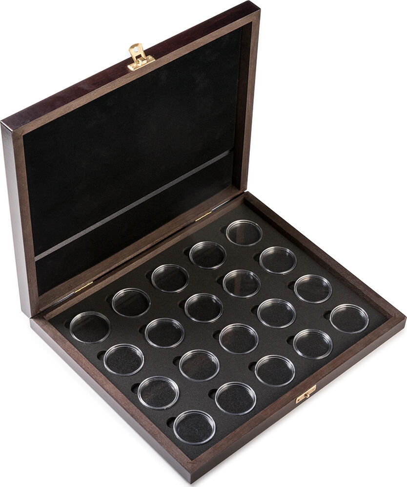 WOODEN CASE Maple Leaf 1 Oz Display 20 Silver Coins Holder | MA-Shops