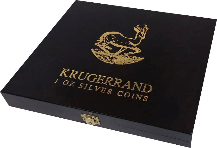 WOODEN CASE Box Krugerrand 1 Oz Display 20 Coins Holder | MA-Shops
