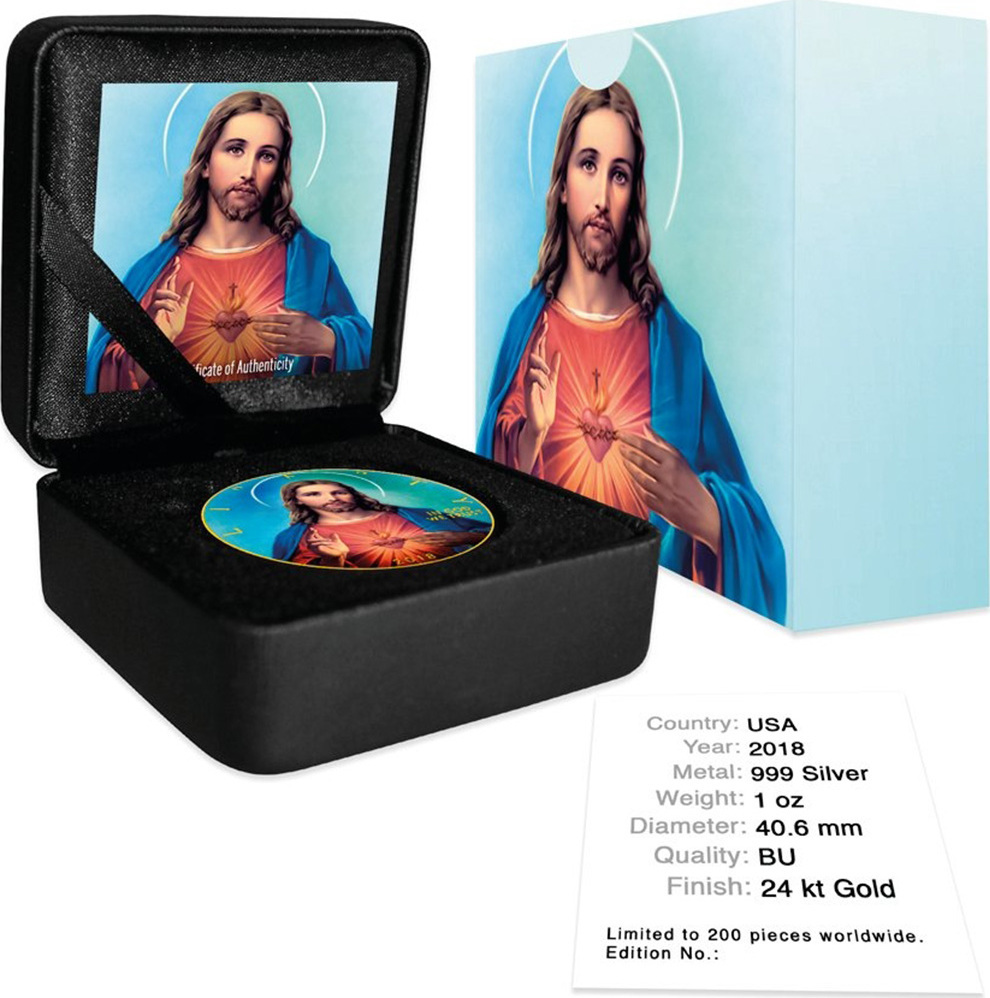 United States 1 Dollar JESUS CHRIST Walking Liberty 1 Oz Silver Coin 1 ...