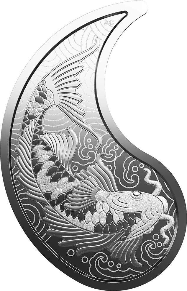 10 Dollars - 200 Dollars YIN YANG Koi Fish Sparrow Set 2 Silver Gold ...