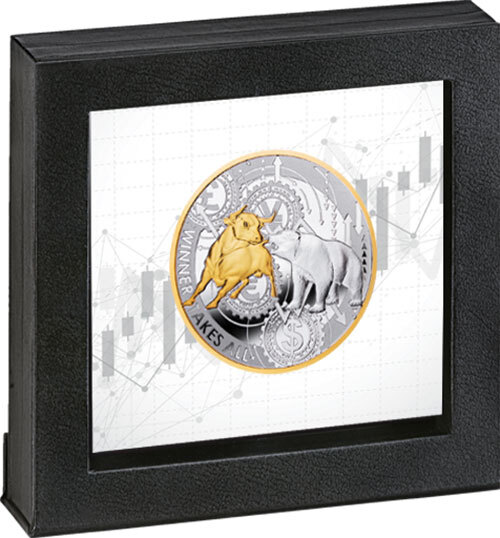 WINNER TAKES ALL NYSE Silver Coin 500 Francs Cameroon 2021 Proof | MA-Shops