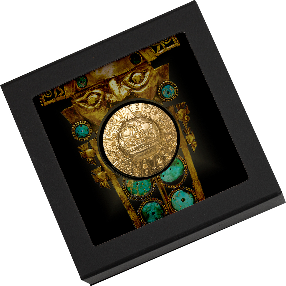 5 Dollars INCA Sun God 1 Oz Silver Coin 5$ Palau 2021 Proof | MA-Shops
