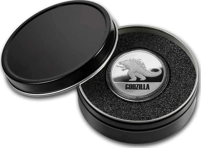2 Dollars GODZILLA 1 Oz Silver Coin 2$ Niue 2021 Proof | MA-Shops