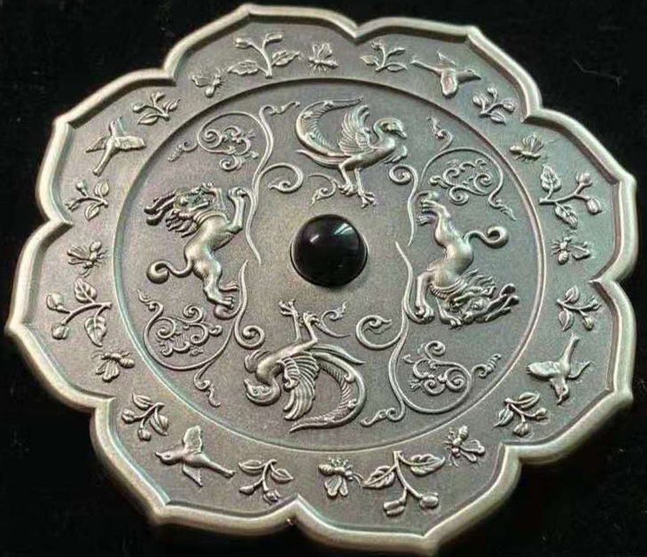 5 Dollars ANCIENT BRONZE Mirror Art 2 Oz Silver Coin 5$ Niue 2021 ...