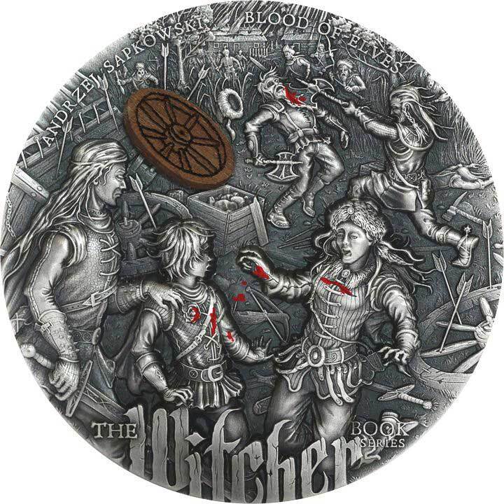 5 Dollars BLOOD OF ELVES the Witcher 2 Oz Silver Coin 5$ Niue 2021 ...