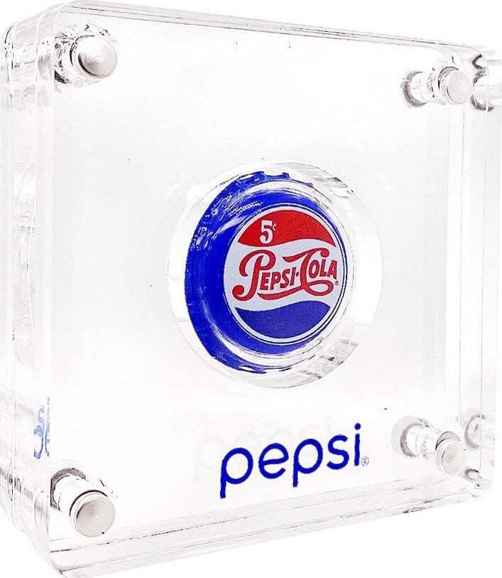 PEPSI COLA Retro Bottle Cap Shape Silver Coin 500 Francs Chad 2022 ...
