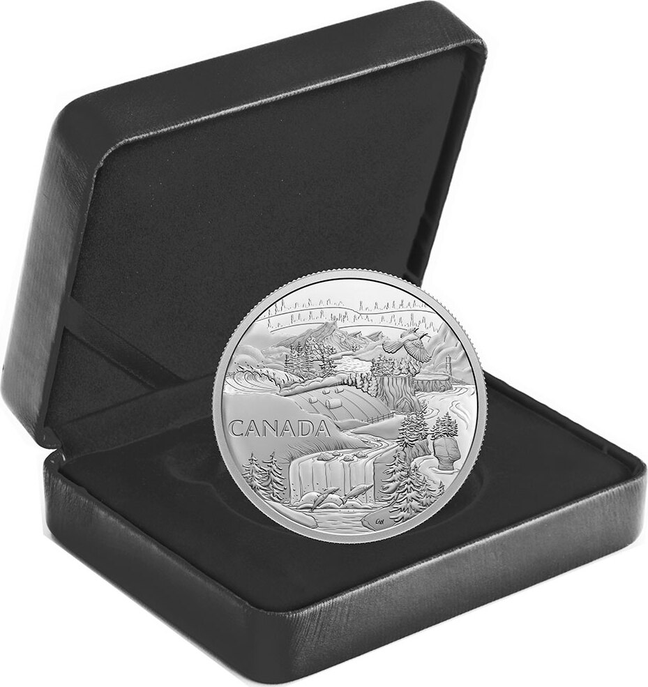 30 Dollars VISIONS OF CANADA 2 Oz Silver Coin 30$ Canada 2022 Proof ...