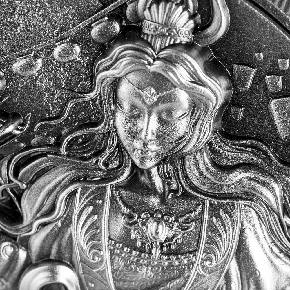 CHANG ER AND THE JADE RABBIT 1 Oz Silver Coin 5000 Francs Chad 2023 ...