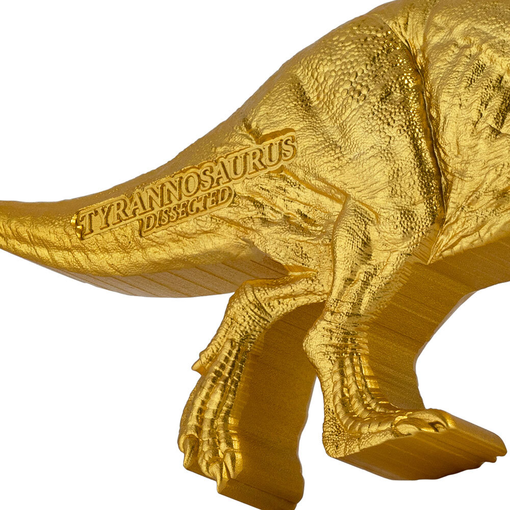 TYRANNOSAURUS DISSECTED T REX Gilded Jurassic 3 Oz Silver Coin 15000 ...