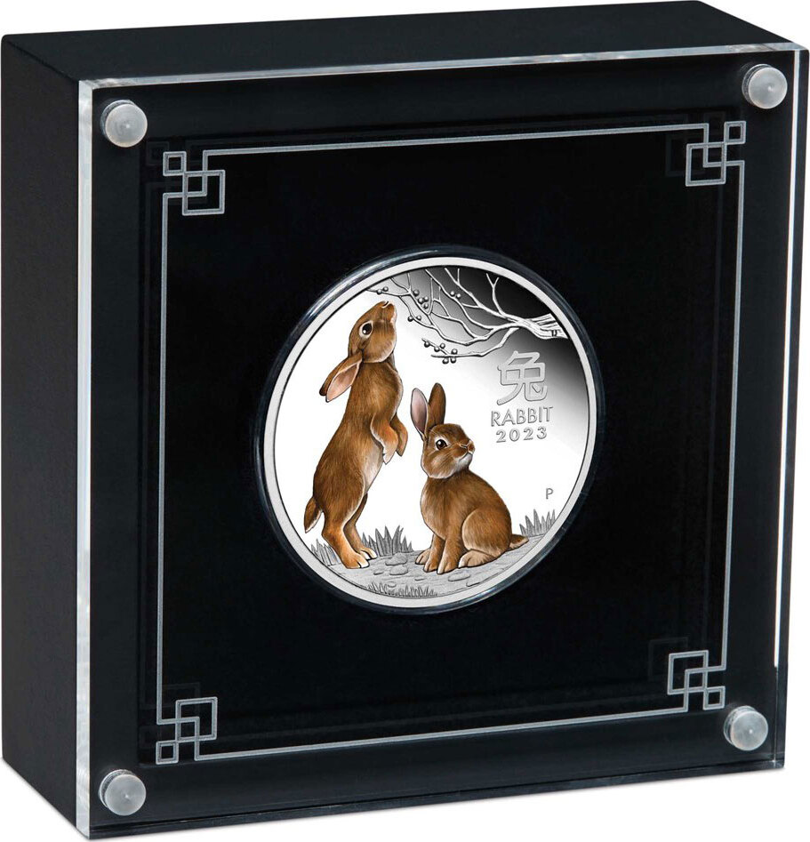 1 Dollar RABBIT Lunar Year Series III 1 Oz Silver Coin 1$ Australia ...