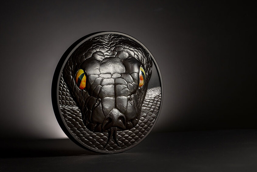 50 Dollars PYTHON Hunters By Night 1 Kg Kilo Silver Coin 50$ Palau 2023 ...