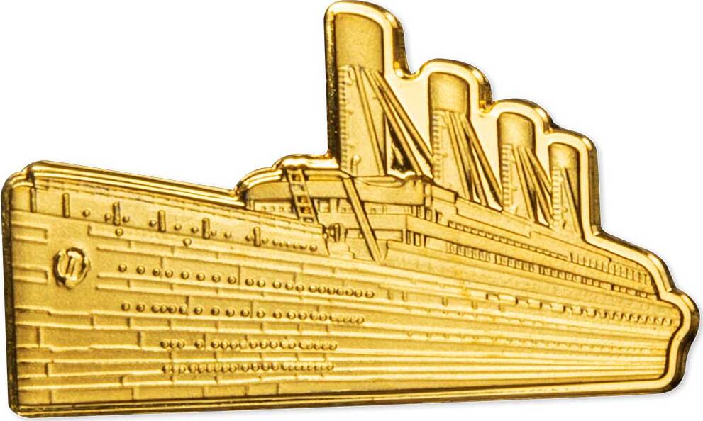 10 Dollars RMS TITANIC Ship of Dreams 111th Anniversary Gold Coin 10 ...