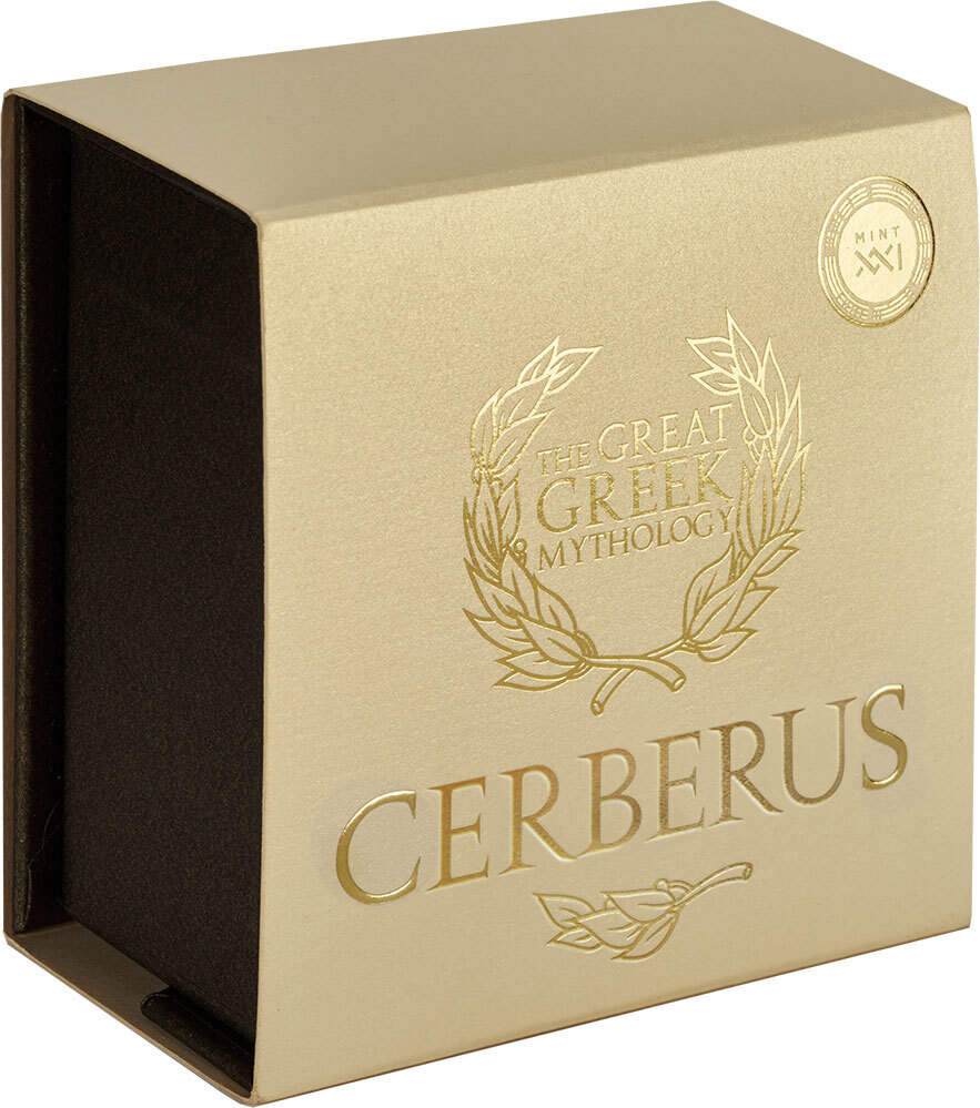 CERBERUS Great Greek Mythology 1 Oz Silver Coin 1000 Francs Cameroon ...