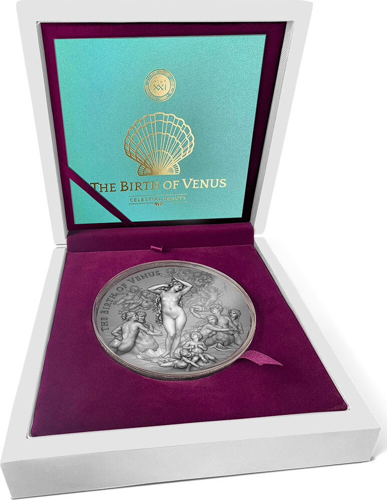 BIRTH OF VENUS Celestial Beauty 1 Kg Kilo Silver Coin 10000 Francs ...