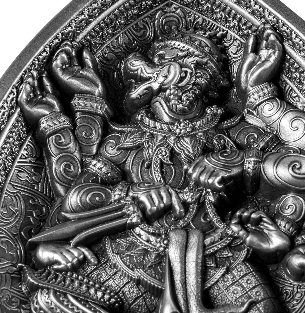 HANUMAN 1 Oz Silver Coin 5000 Francs Chad 2023 Antique Finish | MA-Shops