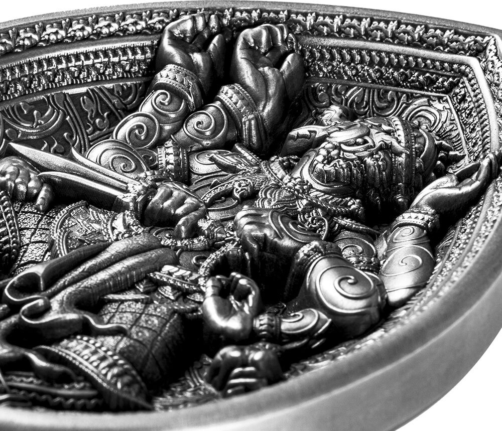 HANUMAN 1 Oz Silver Coin 5000 Francs Chad 2023 Antique Finish | MA-Shops