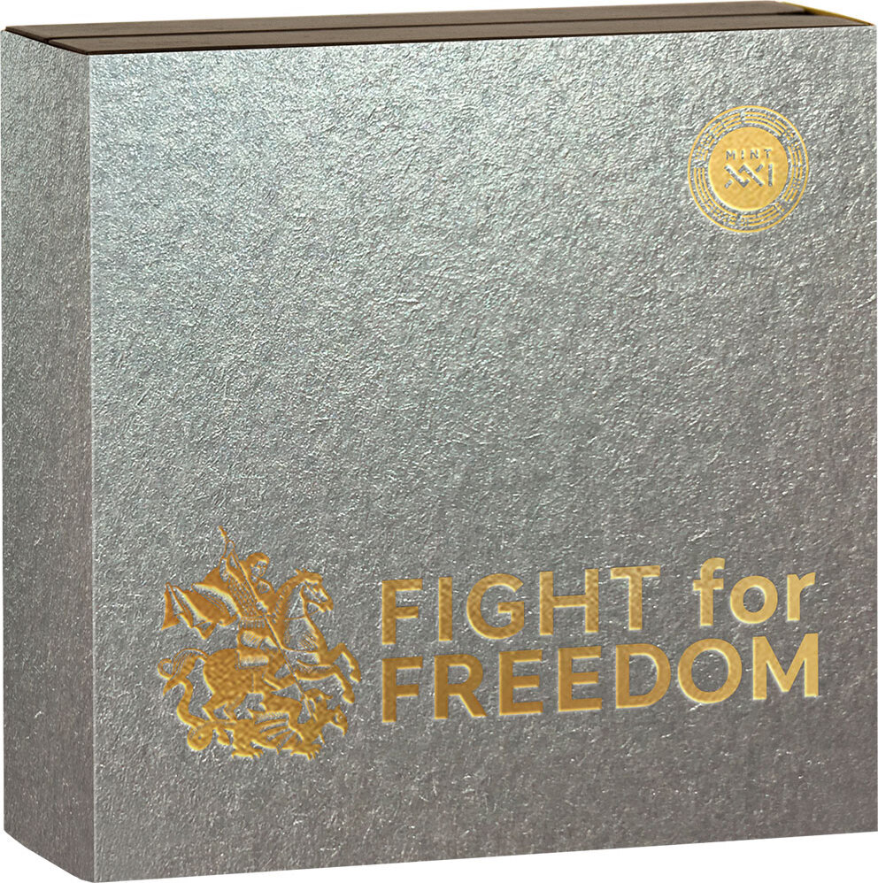 10 Dollars FIGHT FOR FREEDOM Land Of Freedom Ukraine 5 Oz Silver Coin ...