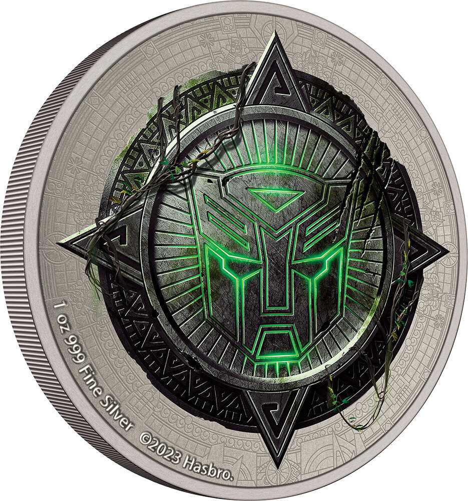 2 Dollars TRANSFORMERS 7 RISE OF THE BEASTS Hasbro 1 Oz Silver Coin 2 ...