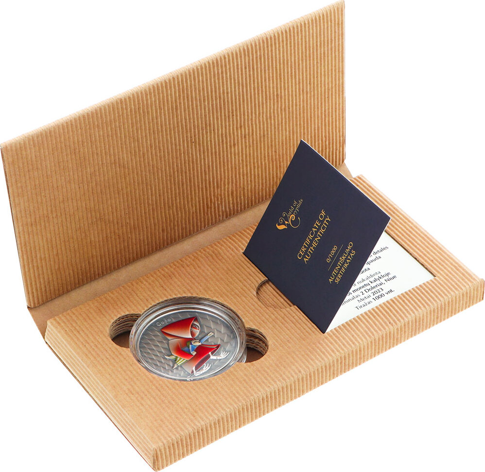 2 Dollars COCO World of Cryptids 1 Oz Silver Coin 2$ Niue 2023 Antique ...