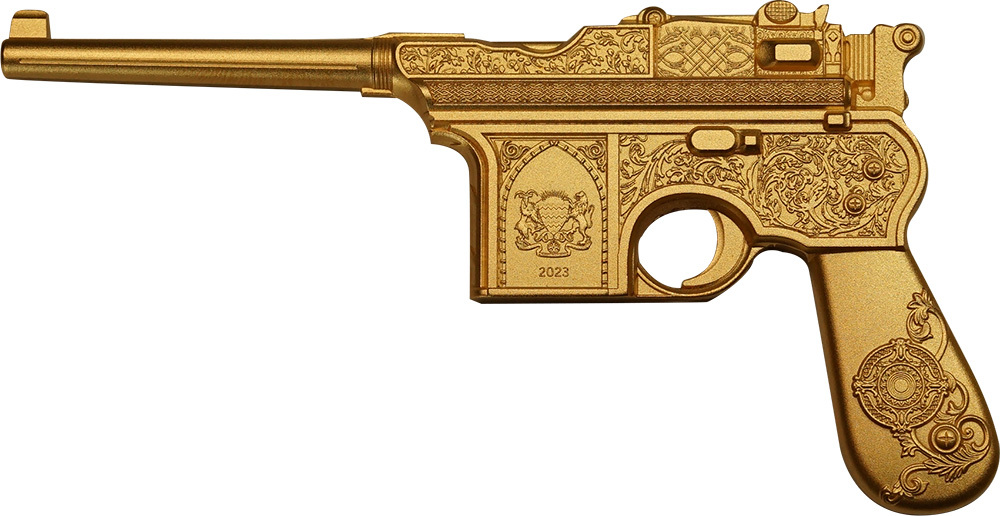 MAUSER GUN 2 Oz Silver Coin 10000 Francs Chad 2023 Antique Finish | MA ...
