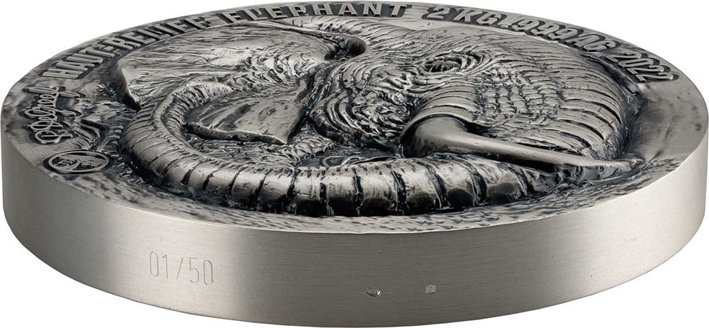 20.000 Francs ELEPHANT Big Five Africa 2 Kg Kilo Silver Coin 20000 ...