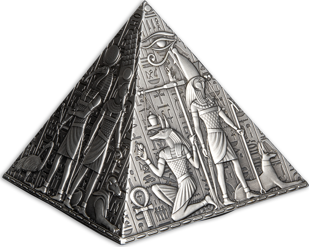PYRAMID 3D 1 Kg Kilo Silver Coin 1000 Francs Djibouti 2023 Antique ...