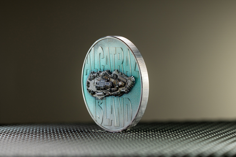 20 Dollars ALCATRAZ ISLAND 3 Oz Silver Coin 20$ Cook Islands 2023 Proof ...