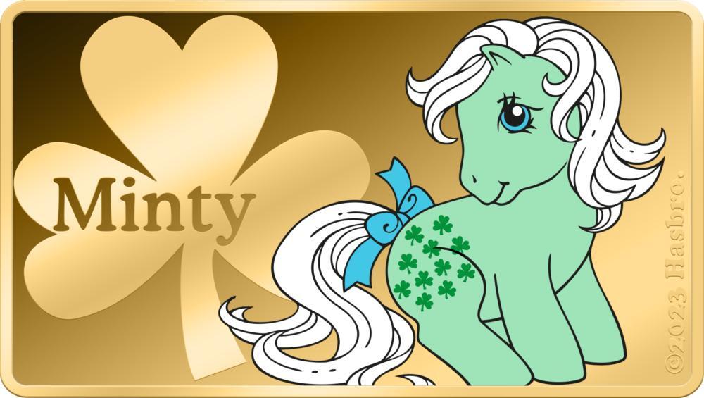 50 Dollars MINTY My Little Pony 1/200 Oz Gold Coin 50$ Tala Samoa 2024 ...