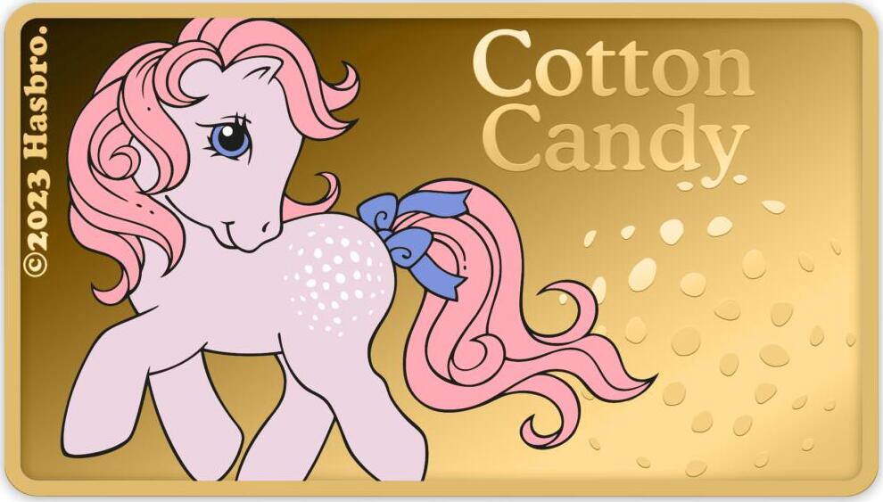 50 Dollars COTTON CANDY My Little Pony 1/200 Oz Gold Coin 50$ Tala ...