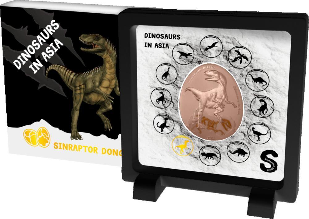 NEIMONGOSAURUS YANGI Dinosaurs in Asia Copper Coin 20 Cents Samoa 2023 ...