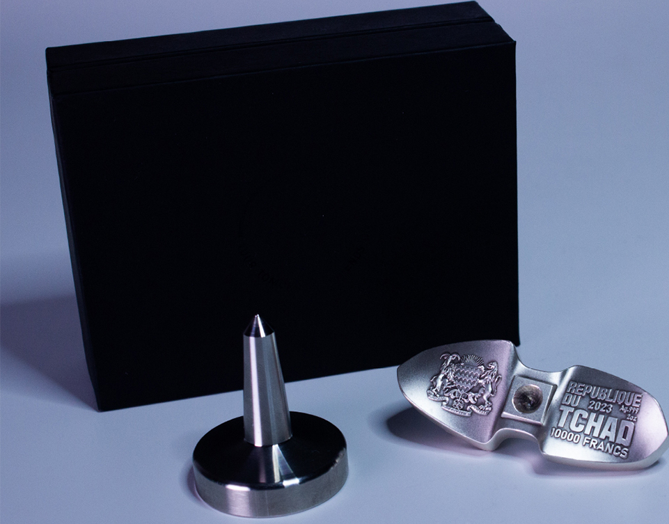 ARROW Optical Illusion 2 Oz Silver Coin 10000 Francs Chad 2023 Antique ...