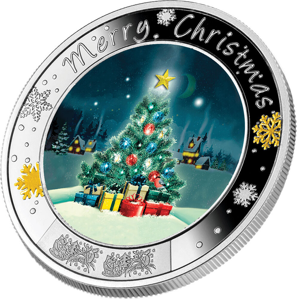 1 Dollar MERRY CHRISTMAS Silver Coin 1$ Niue 2023 Proof | MA-Shops