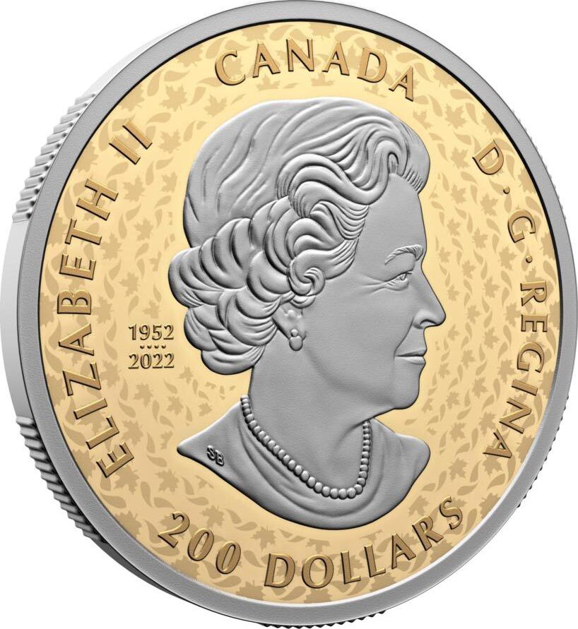 200 Dollars PEACE DOLLAR Gold Coin 200$ Canada 2024 Proof | MA-Shops
