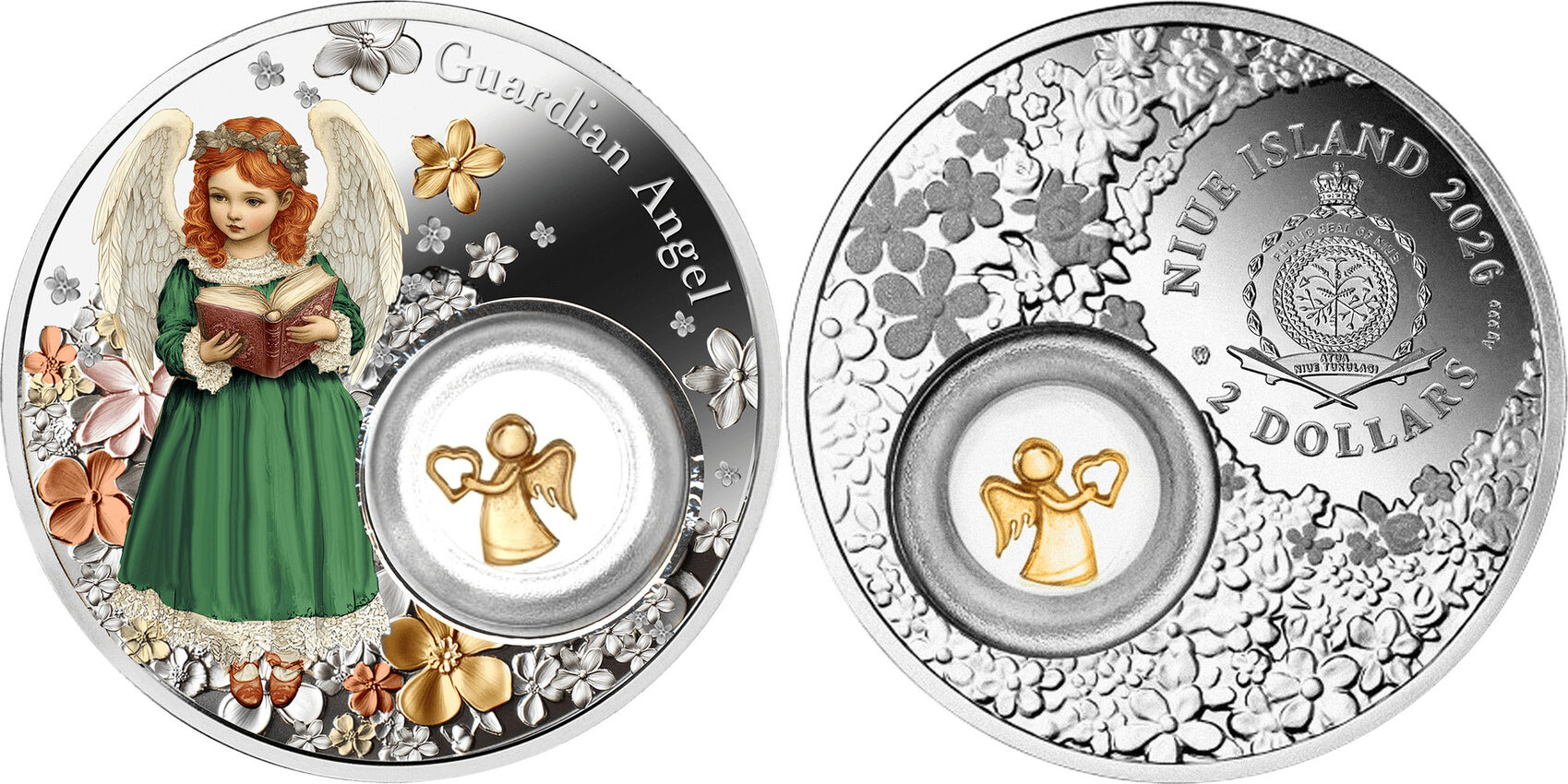2 Dollars GUARDIAN ANGEL Silver Coin 2$ Niue 2026 Proof | MA-Shops