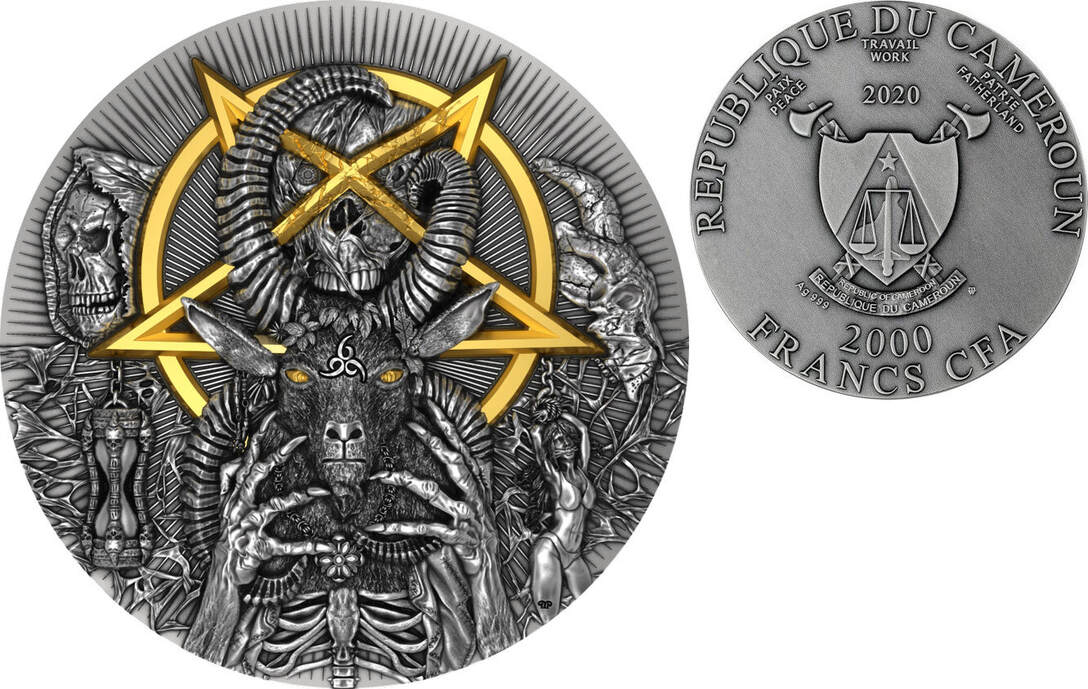 EVIL 2 Oz Silver Coin 2000 Francs Cameroon 2020 Proof | MA-Shops