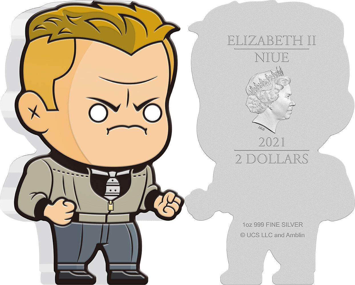 2 Dollars BIFF TANNEN Back to the Future 35 Anniversary 1 Oz Silver ...