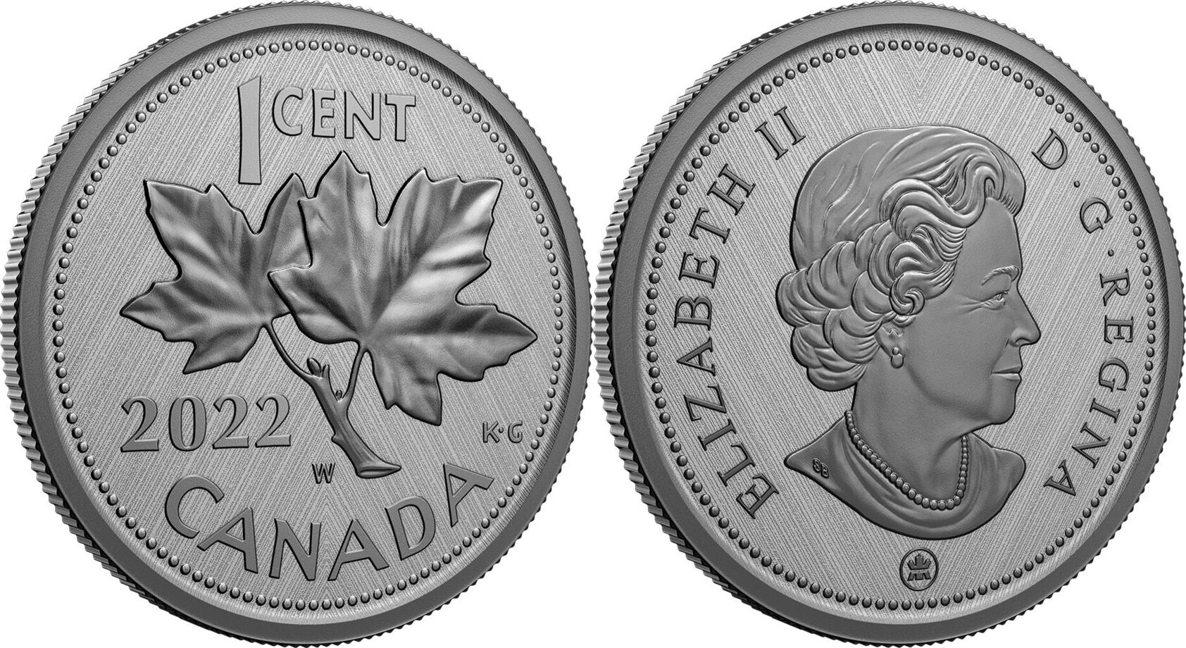 FAREWELL TO THE PENNY 10th Anniversary 1 Oz Silver Coin 1 Cent Canada