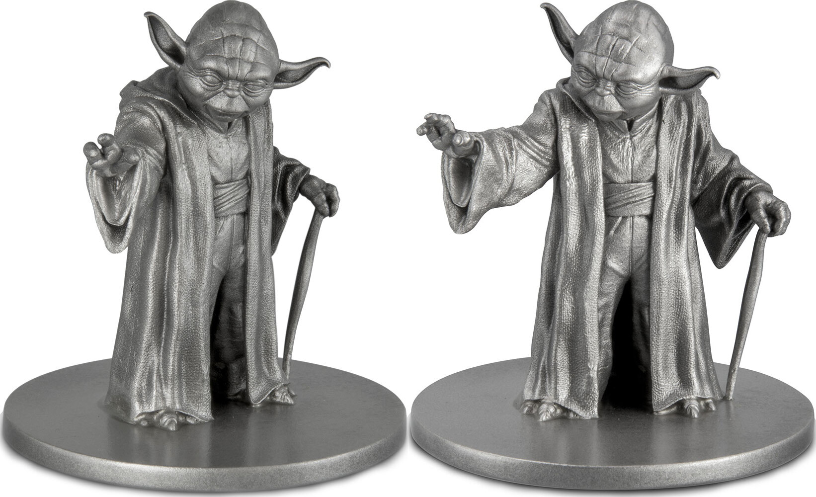 YODA Star Wars 3D Limited Edition Silver Miniature 2023 Antique Finish ...