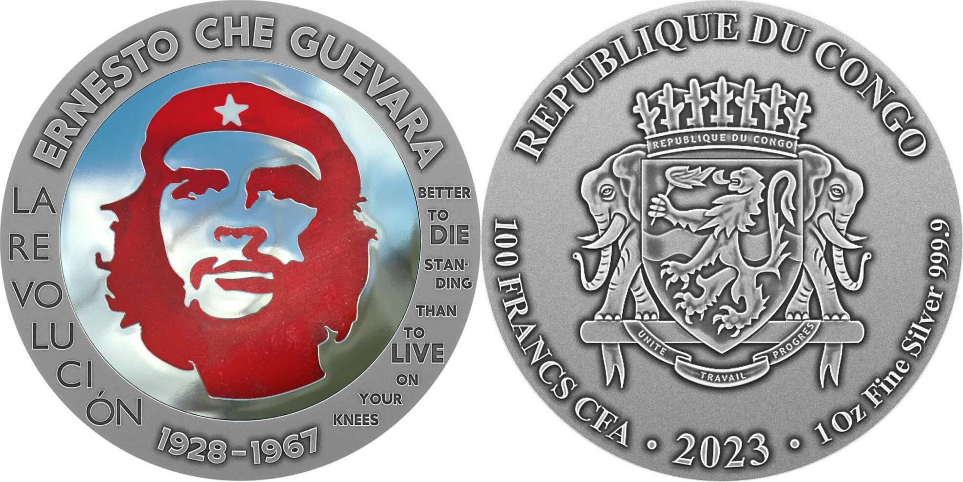 Congo Democratic Republic ERNESTO CHE GUEVARA Bernit and Steel Red Face ...