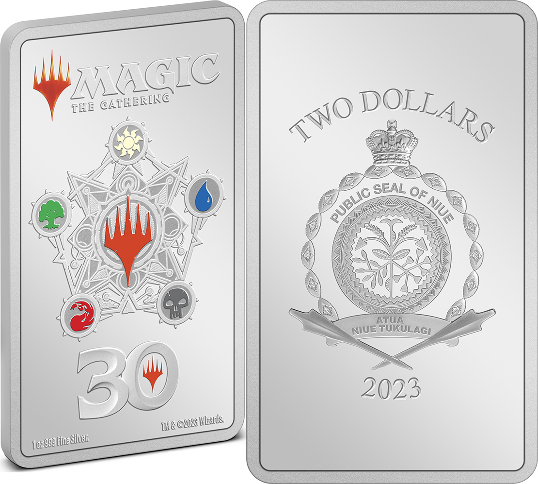 2 Dollars MAGIC THE GATHERING 30th Anniversary 1 Oz Silver Coin 2$ Niue ...