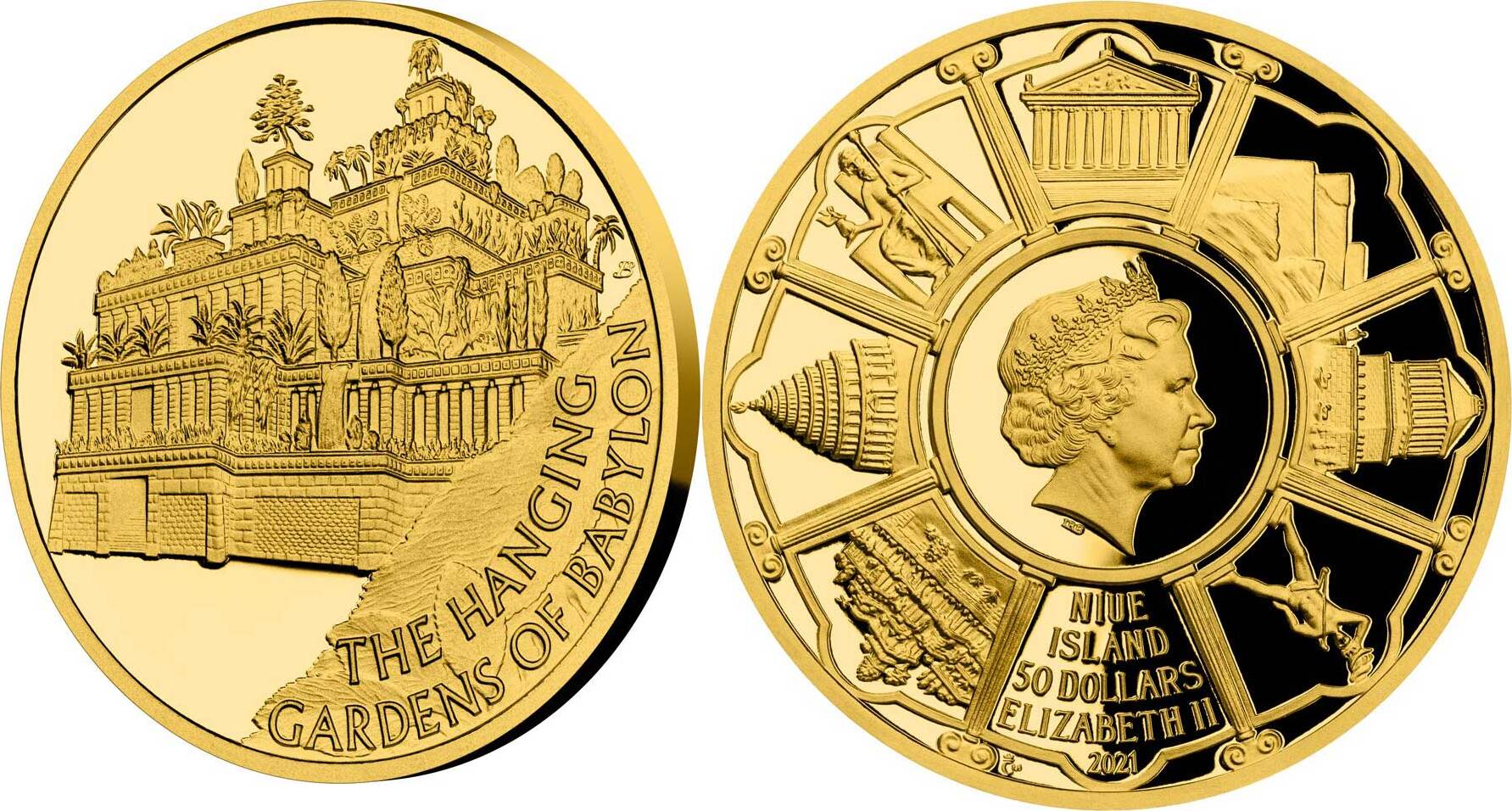 50 Dollars HANGING GARDENS OF BABYLON Seven Wonders of the Ancient ...