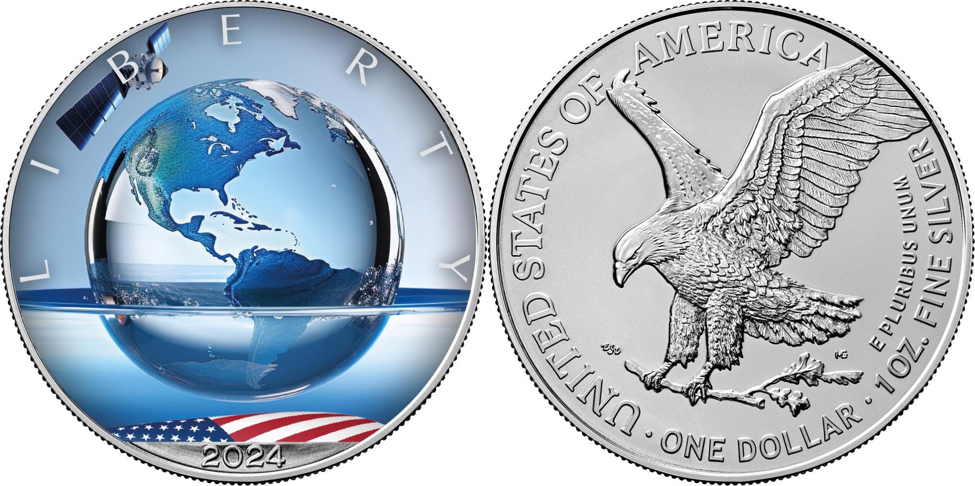 United States 1 Dollar CYBER EARTH Artificial Intelligence 1 Oz Silver ...