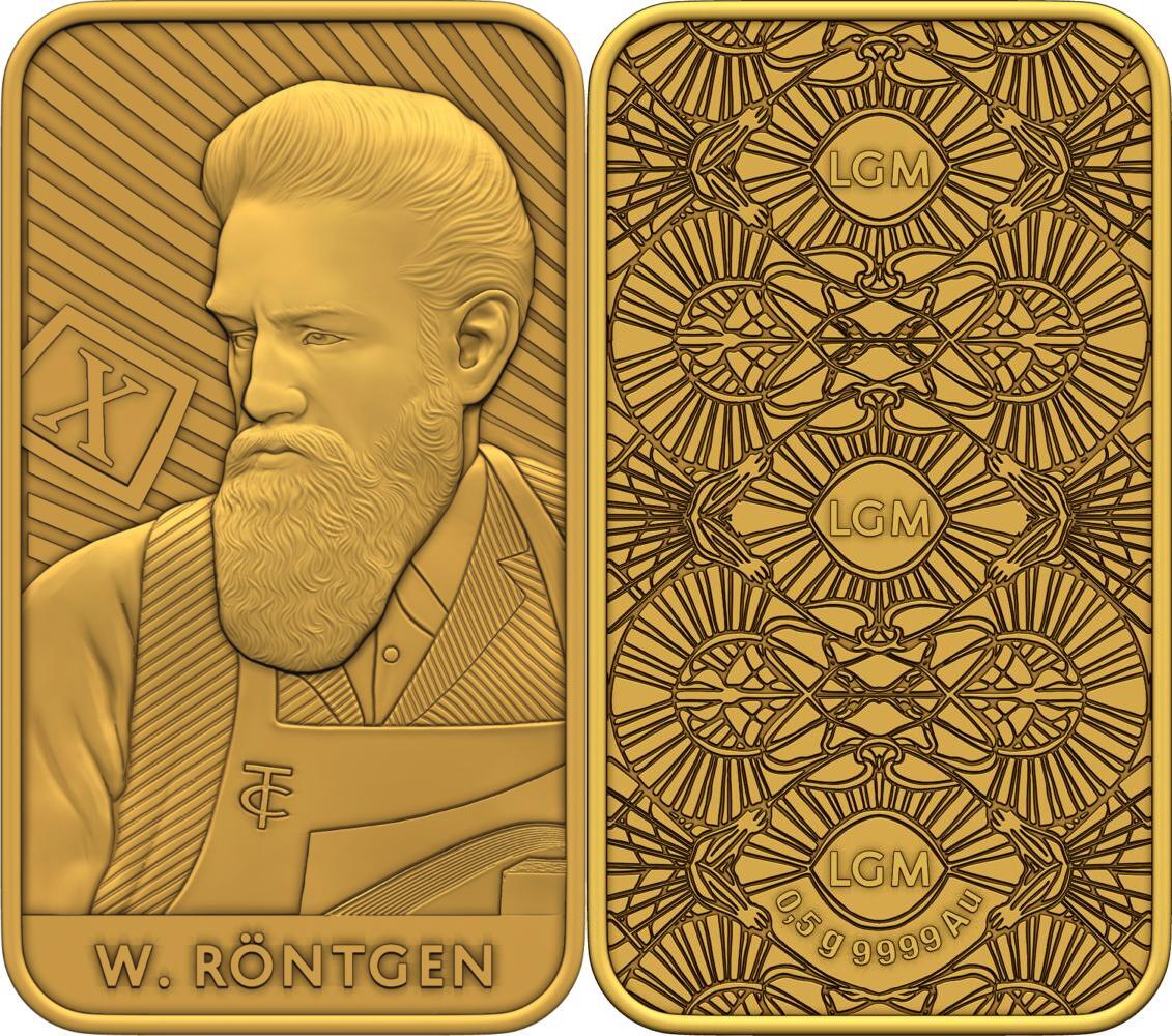 RÖNTGEN Xrays Genius Gold Bar 2024 Proof | MA-Shops