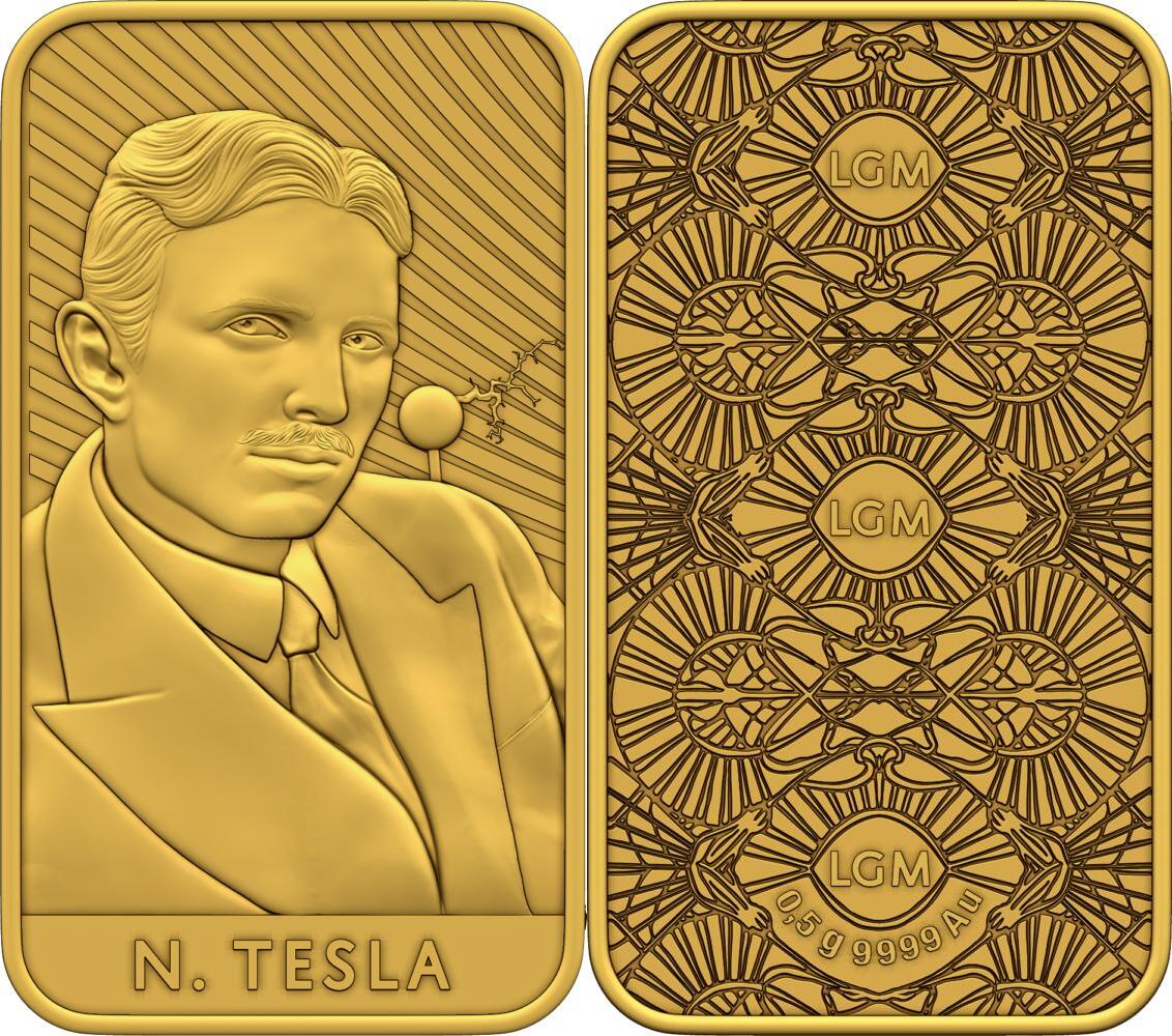 TESLA Genius Gold Bar 2024 Proof | MA-Shops