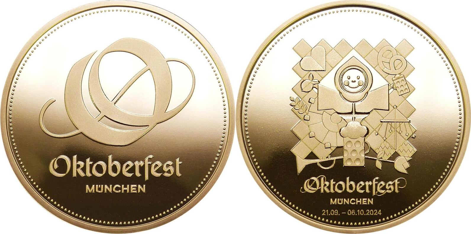 OKTOBERFEST Gold Plated Medal 2024 | MA-Shops