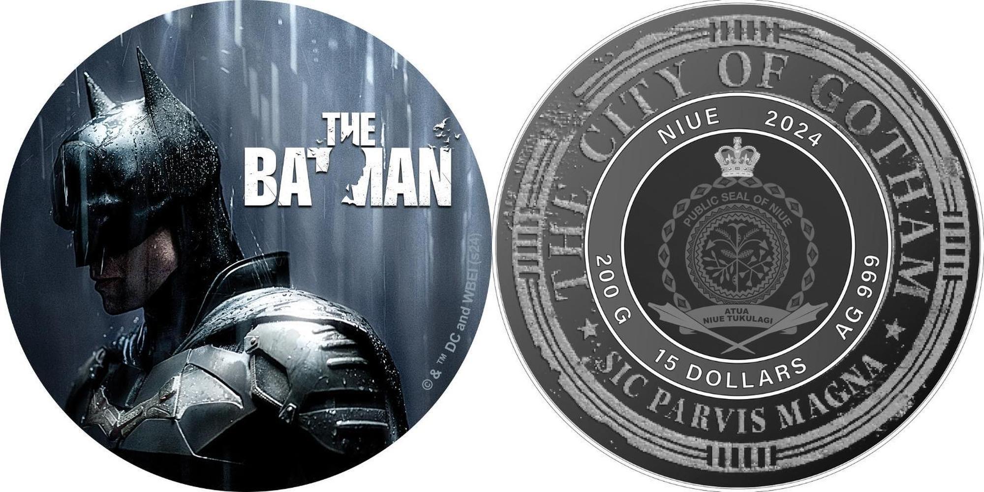 15 Dollars BATMAN Silver Coin 15$ Niue 2024 Antique Finish | MA-Shops