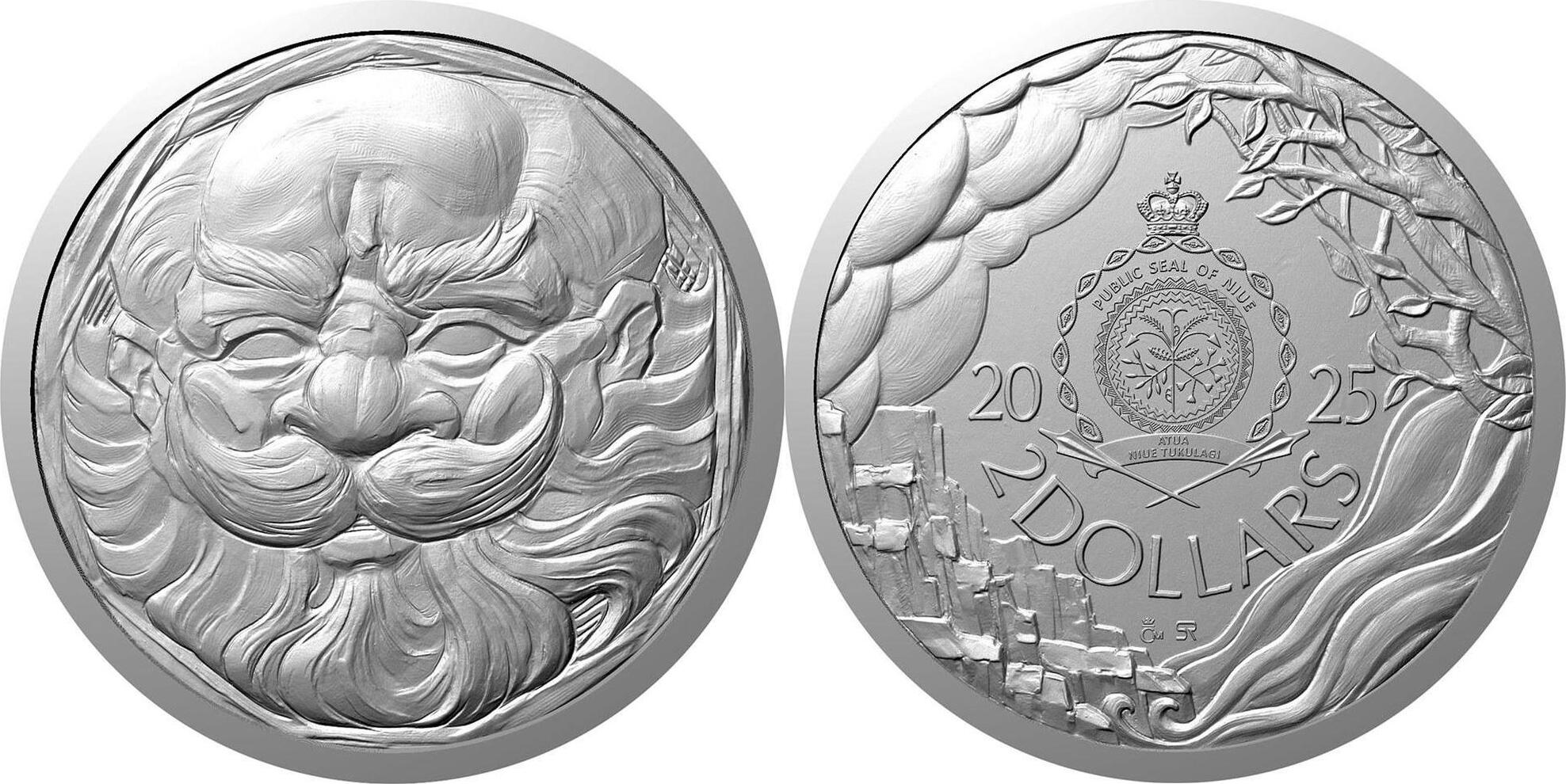 2 Dollars DWARF Mythological Creatures 1 Oz Silver Coin 2$ Niue 2025 Antique Finish | MA-Shops